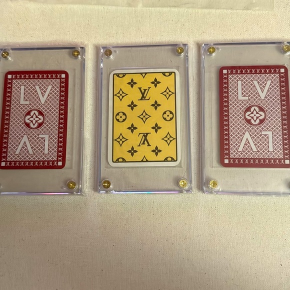 Louis Vuitton | Accents | Set Of Three Authentic Louis Vuitton Playing ...